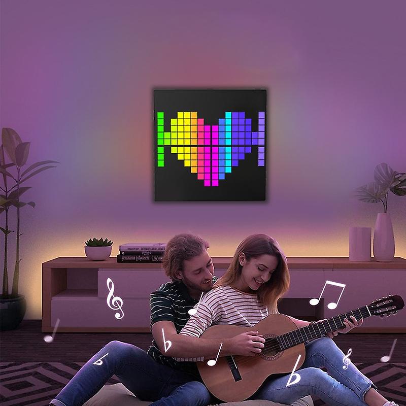 ID13 4Pcs DIY LED Pixel Art Display Screen Kit RGB Pixel Matrix Panel ...