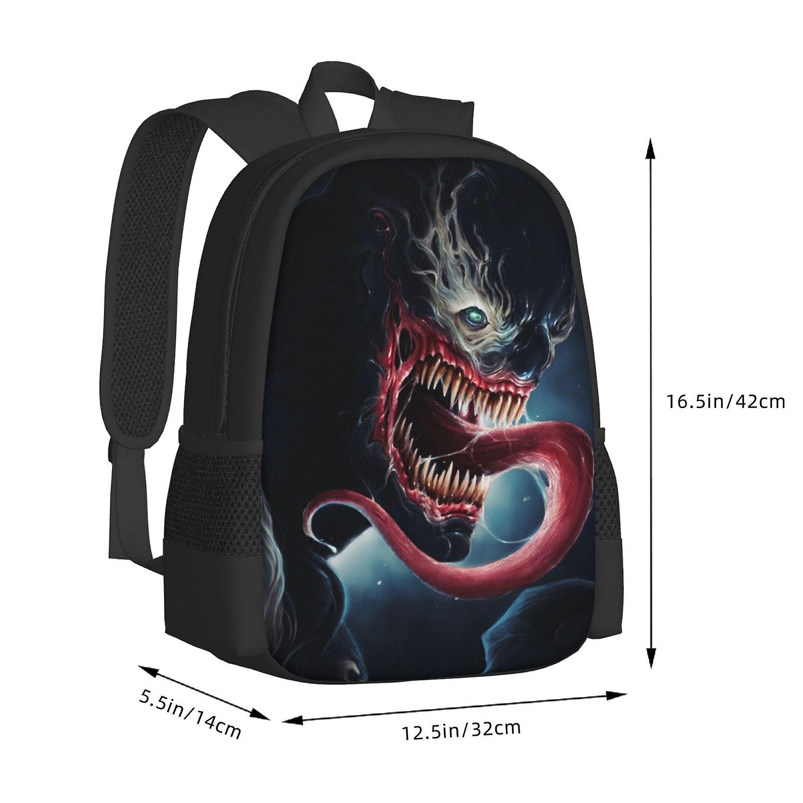 Venom Backpack,3d Print Laptop Backpack Lightweight Casual Daypack ...