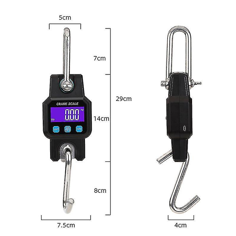300kg/50g Bluetooth-compatible Crane Scale Rechargeable Portable ...