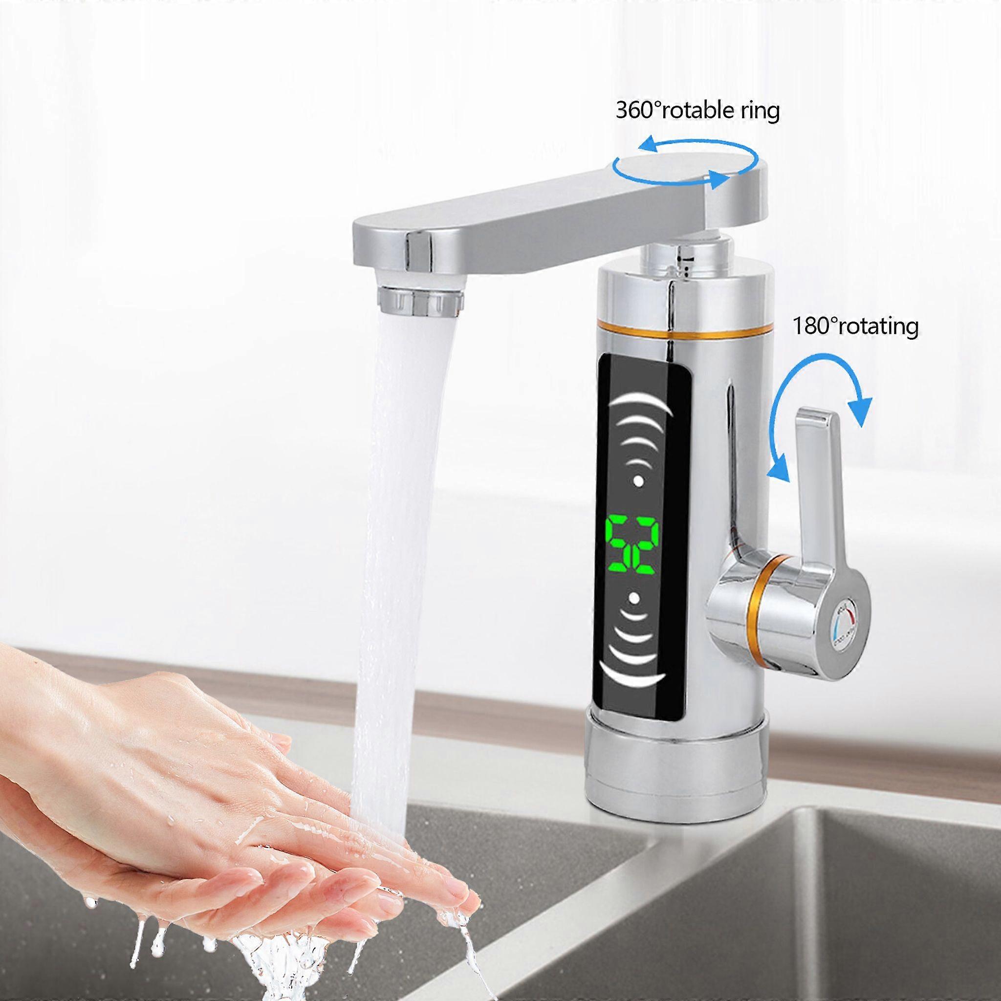 Electric Instantaneous Water Heater Faucet 360 Rotatable with LED ...