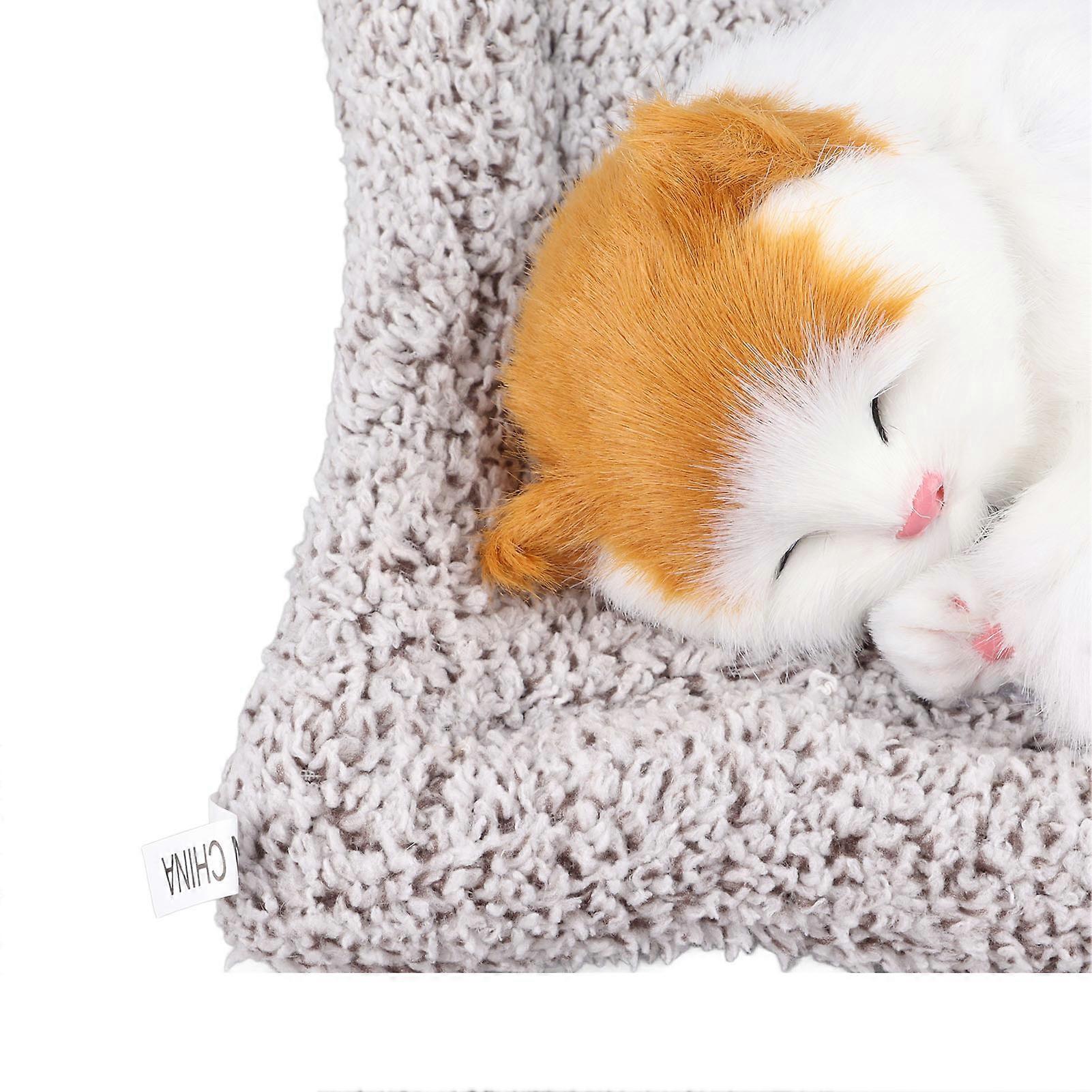 Sleeping Simulated Cat Decoration Bamboo Charcoal Remove Odor Cute ...