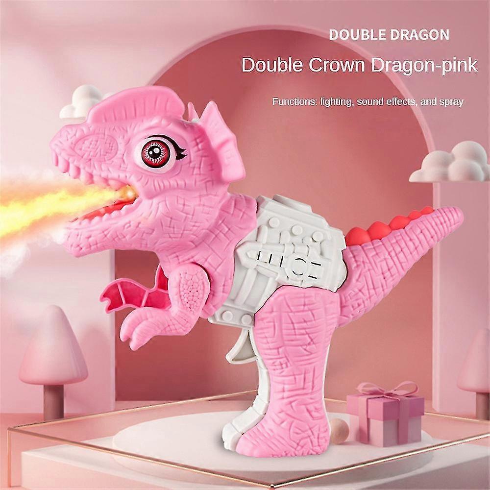 Fire Breathing Dinosaur Shooter Vapour Light Roar Sound Dragon Kids ...