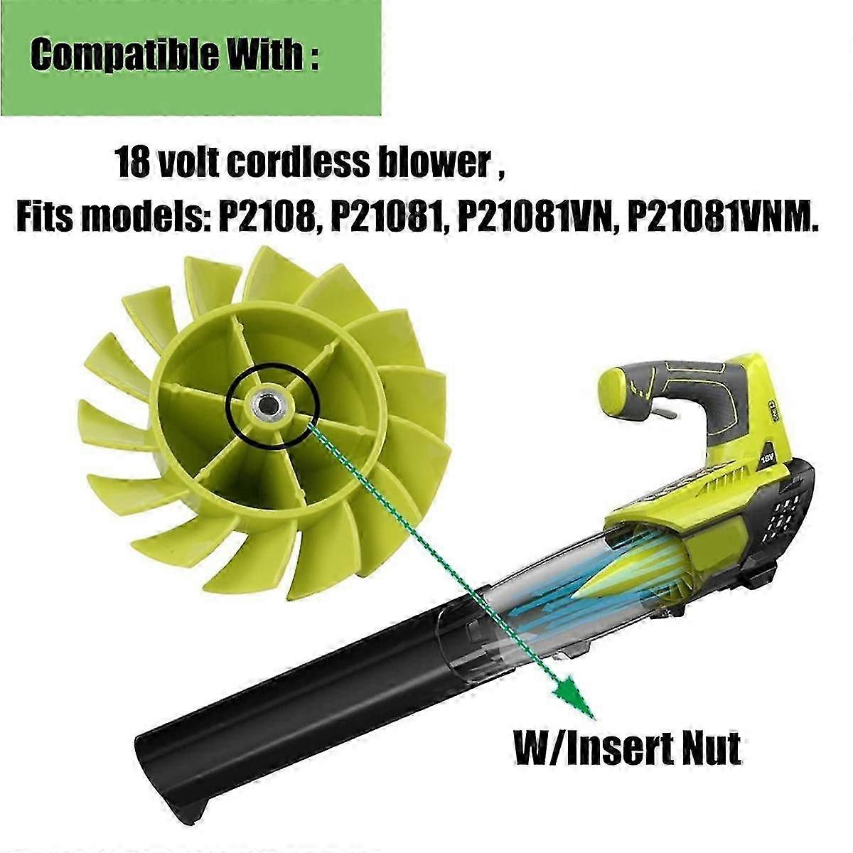 29437003/529437004/529437001 Blower Fan for 18 Volt Blower Fan P2108 ...
