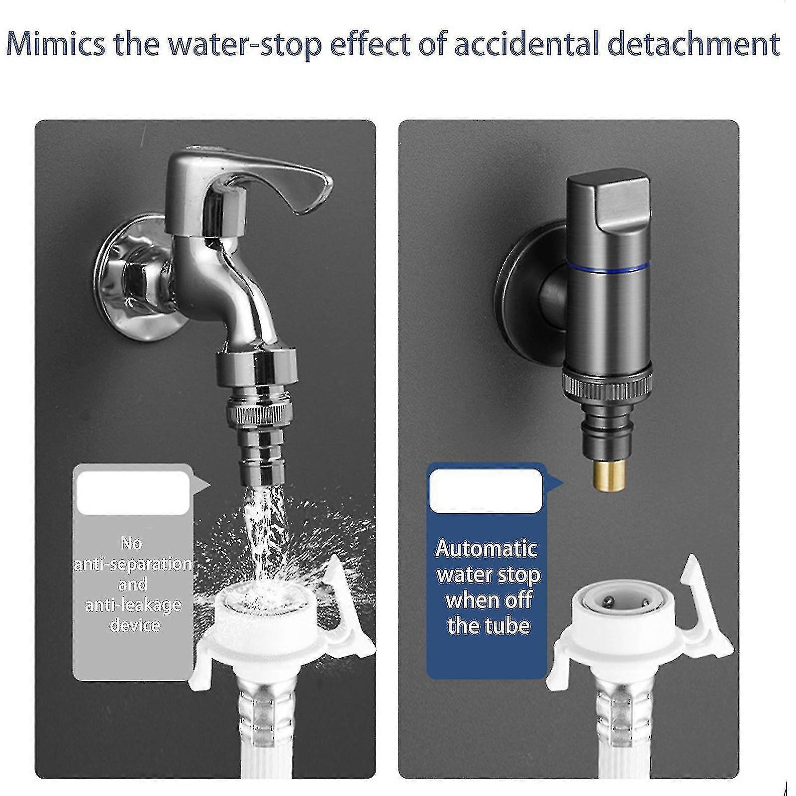 Washing Machine Faucet,automatic Water Stop Valve,for Laundry Bathroom ...