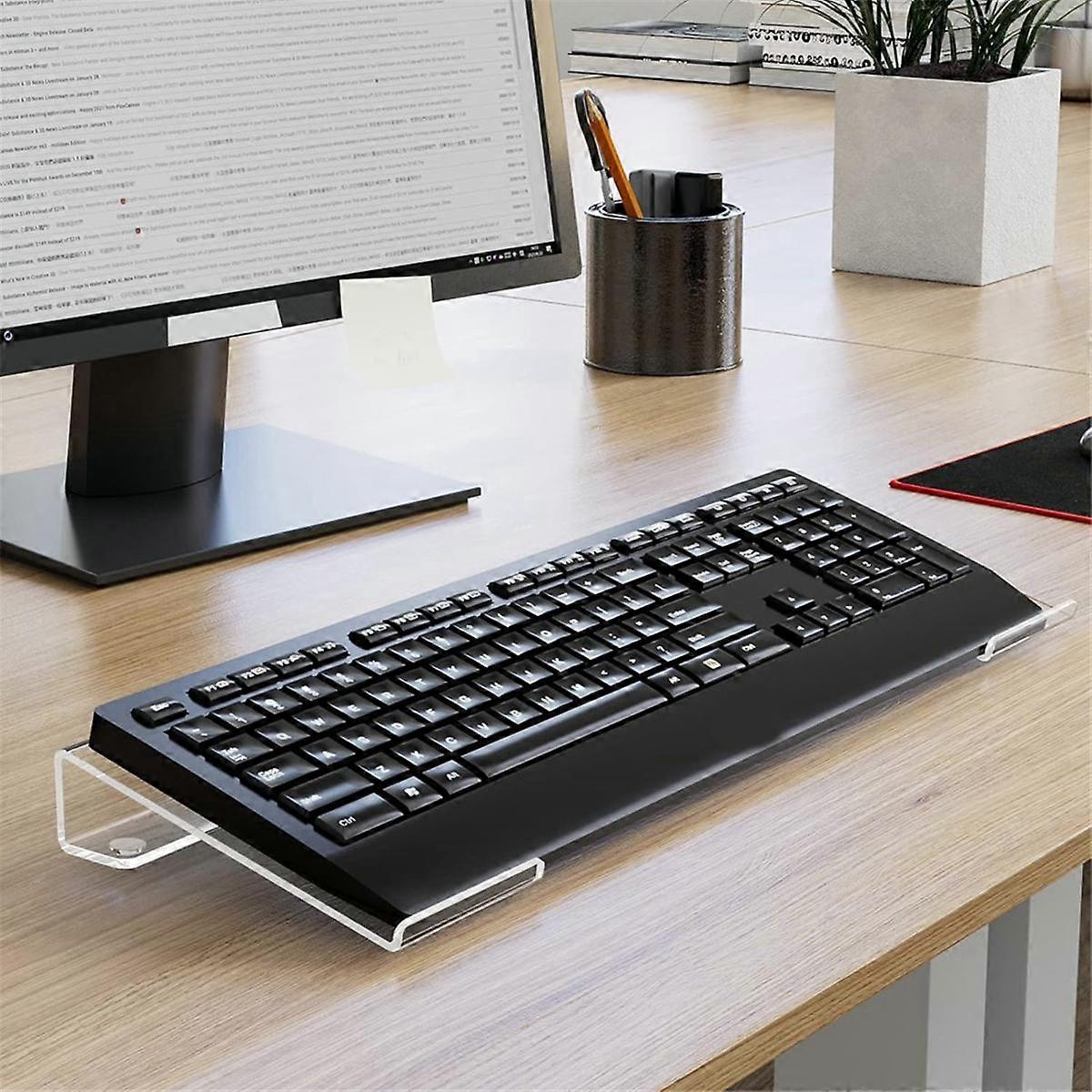 Computer Keyboard Stand Keyboard Riser Acrylic Keyboard Stand for Desk ...