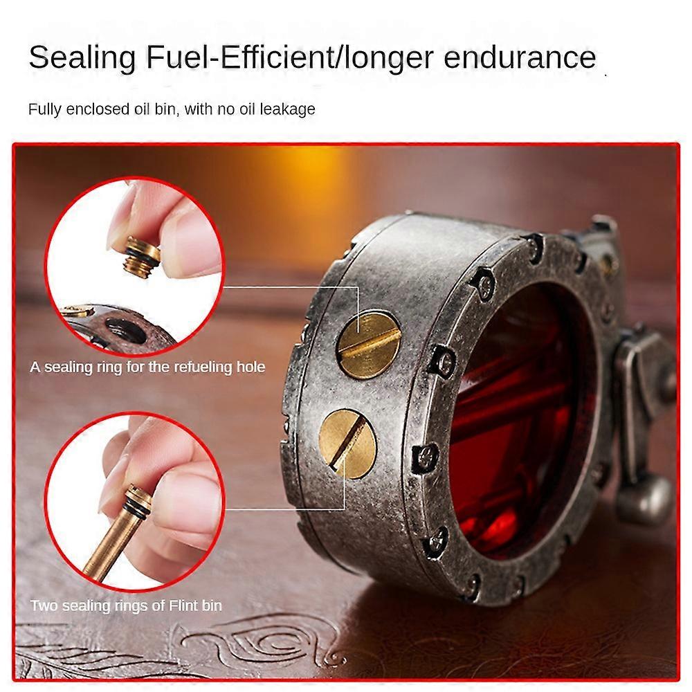 Transparent Kerosene Lighter Retro Steampunk Lighter (no Fuel) New ...