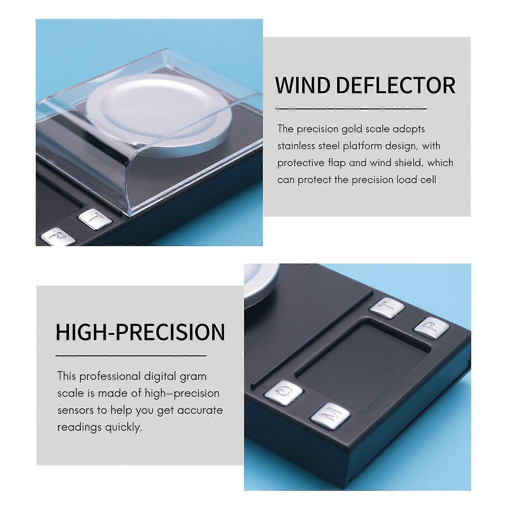 Digital Milligram Scale 100g/0.001g,high Precision Mini Carat Jewelry ...