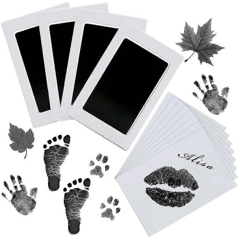 Baby Handprint And Footprint Set, 4 Pcs Baby Footprint Set, Baby ...