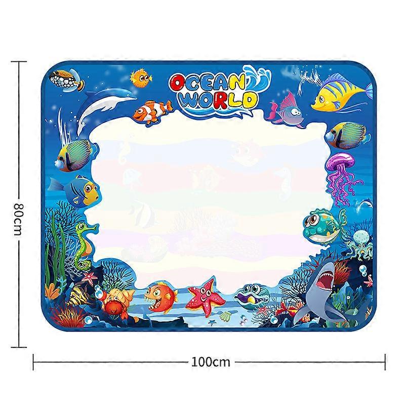 Water Doodle Mat, Kids Large Aqua Coloring Mat, Mess Free Drawing Mat ...