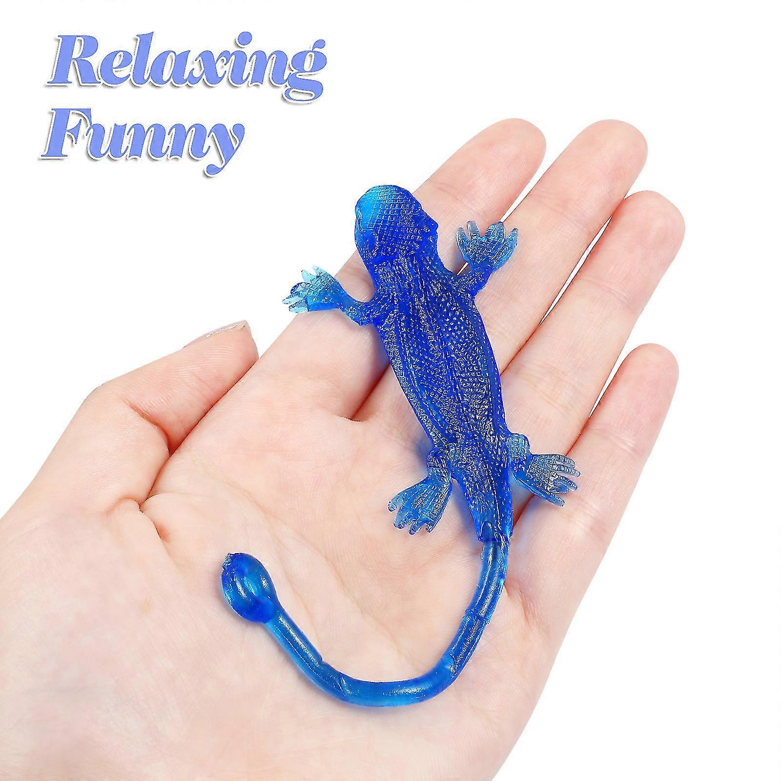 5 Pcs Lizard Toys Sticky Lizard Stretchy Lizard Toy Squishy Toys Lizard ...