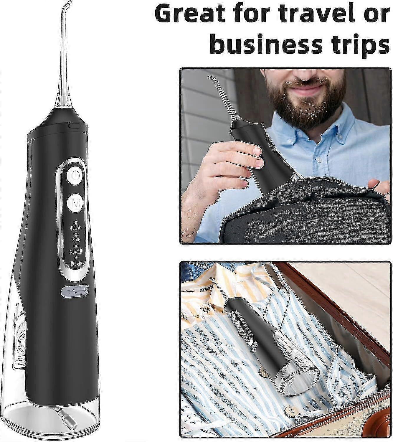 Water Flosser Rechargeable Mouth Irrigator For Teeth Cleaner | Fruugo UK