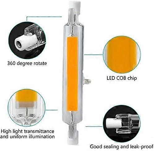 R7s Bulb 118mm led 20w dimmable Cool White 4000K Double Ended J Type ...