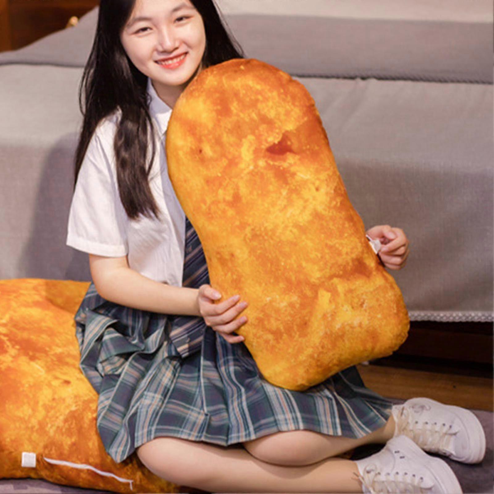 65cm Chicken Nugget Pillow Pp Cotton Filling Simulated Chicken Chop ...