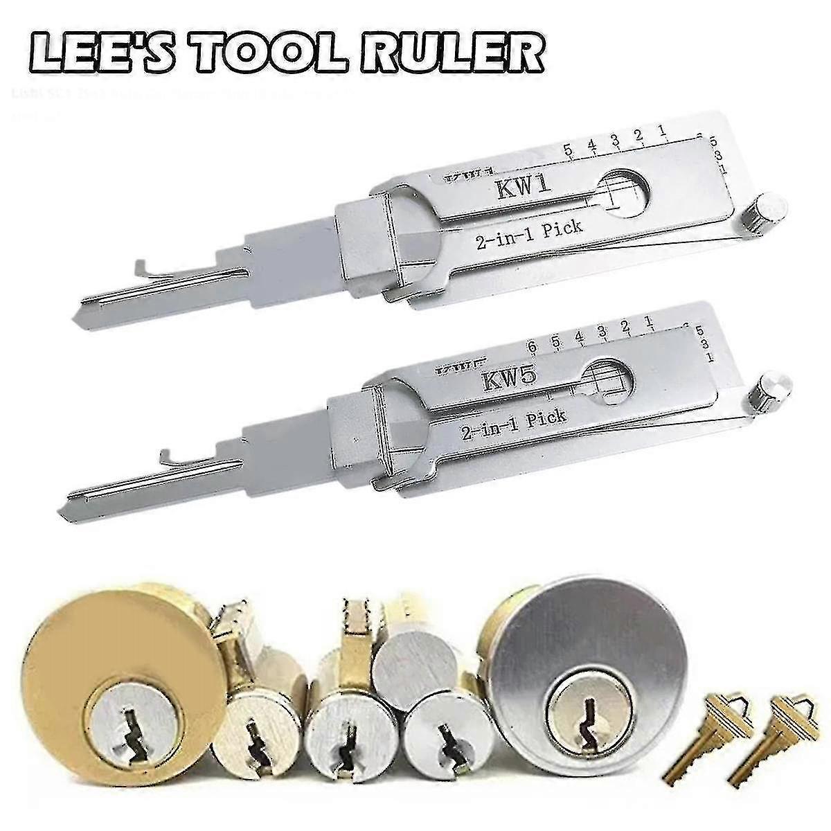 Locksmith Lishi 2 In 1 Tools Kw5 For Door Civil Lock Opener Hand Tool ...