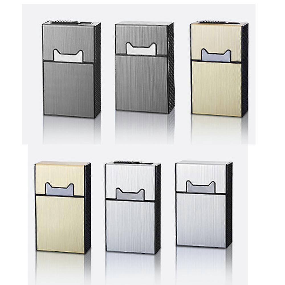 two Cigarette Case with Lighter - 2 in 1 USB Rechargeable Flameless ...