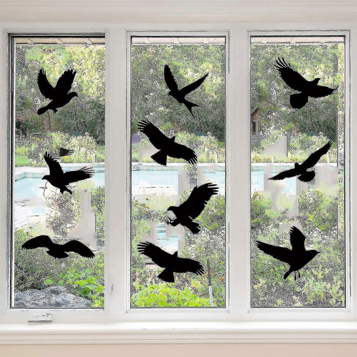 9 Anti-collision Window Stickers Bird Shaped Window Stickers Anti-bird ...