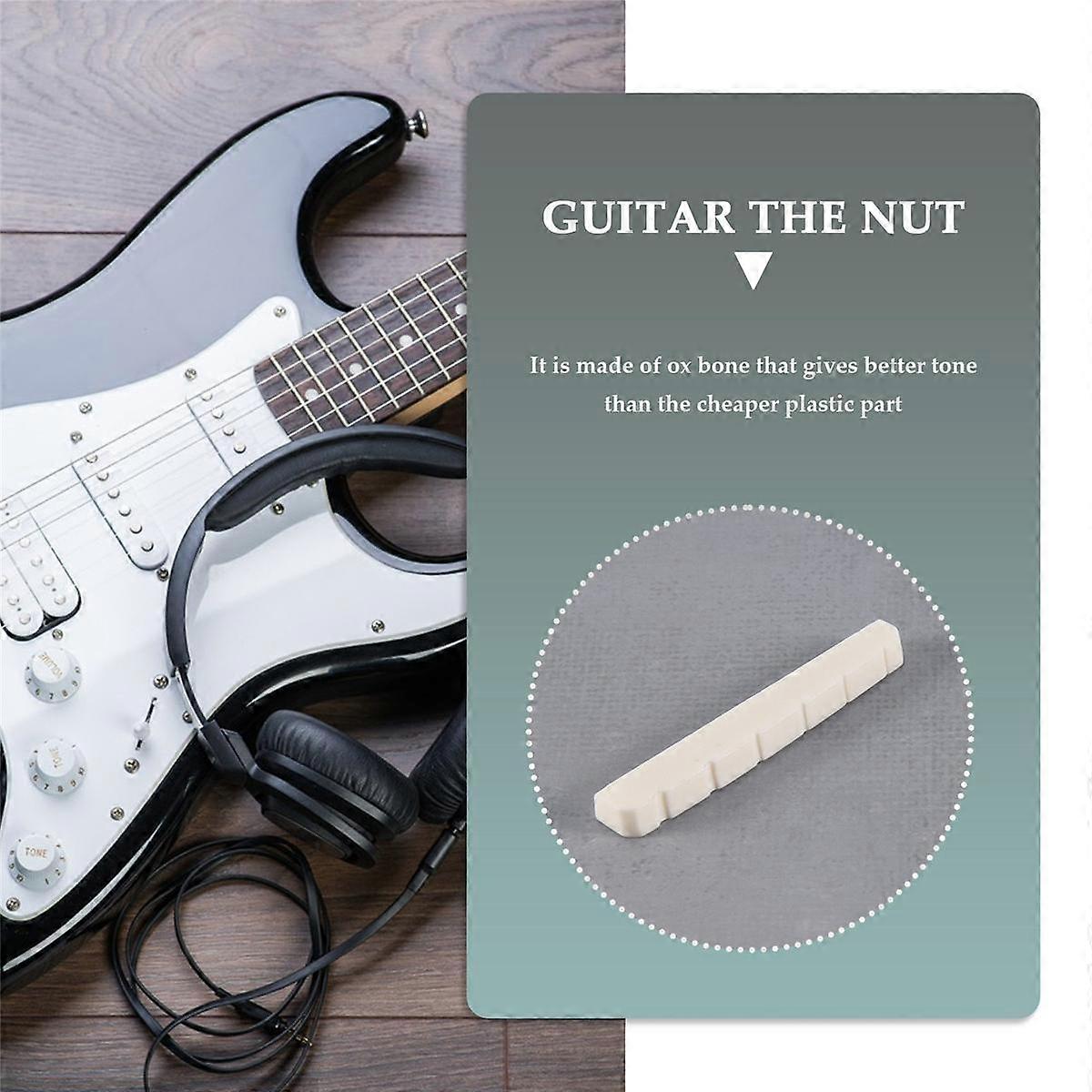 42mm Bone Nut for Electric Guitar Tele | Fruugo UK