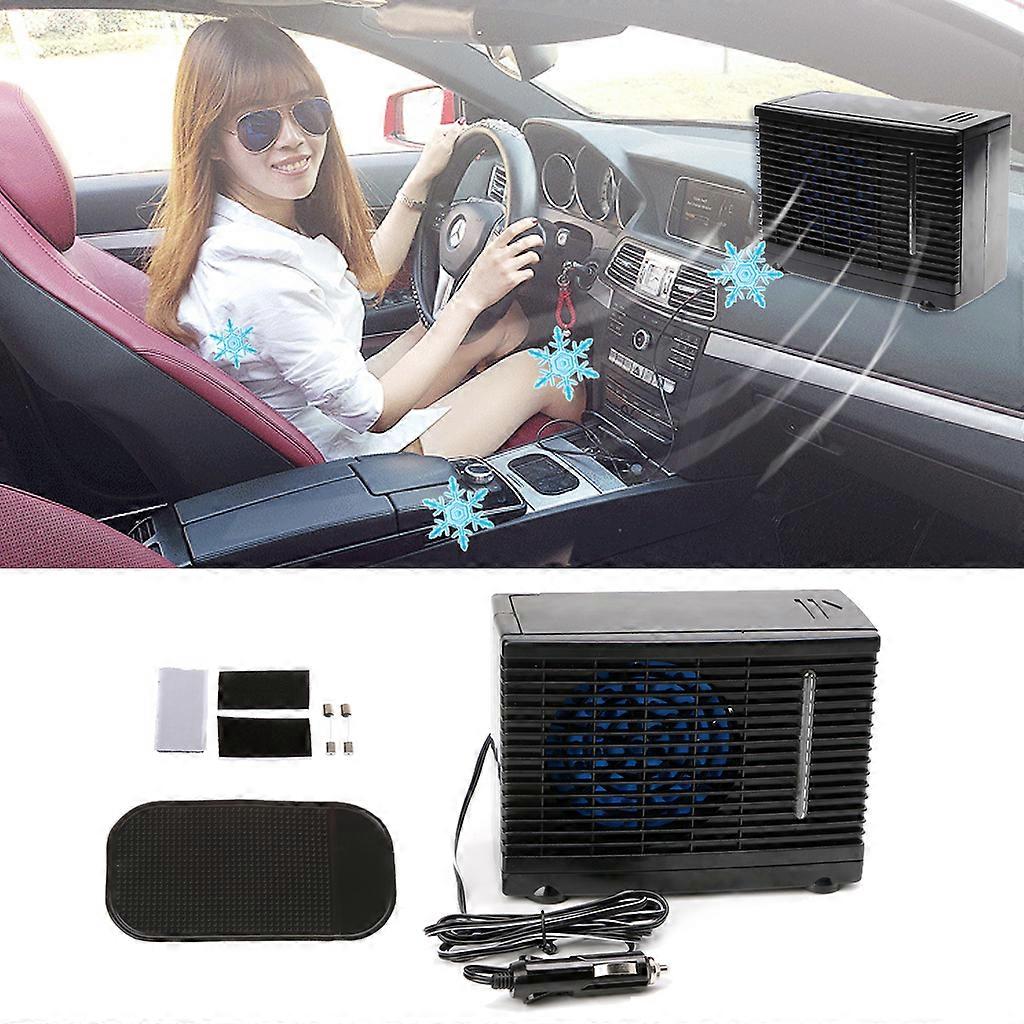 Adjustable 12V Car Air Conditioner Cooler Cooling Fan Water Ice ...