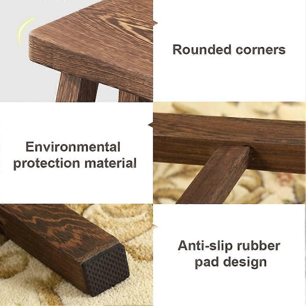 Small rustic wooden stool | Fruugo UK