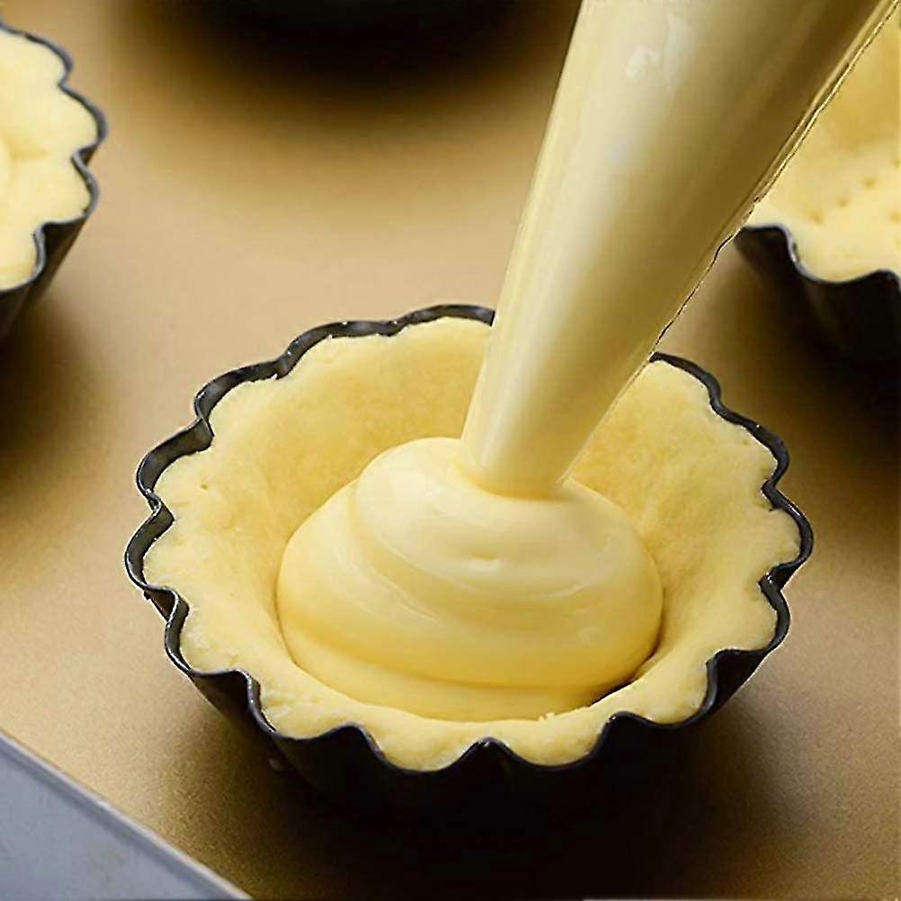 12 Pieces Tartlets Molds Tartlet Ramekins 6.5cm Mini Tart Pan(black ...