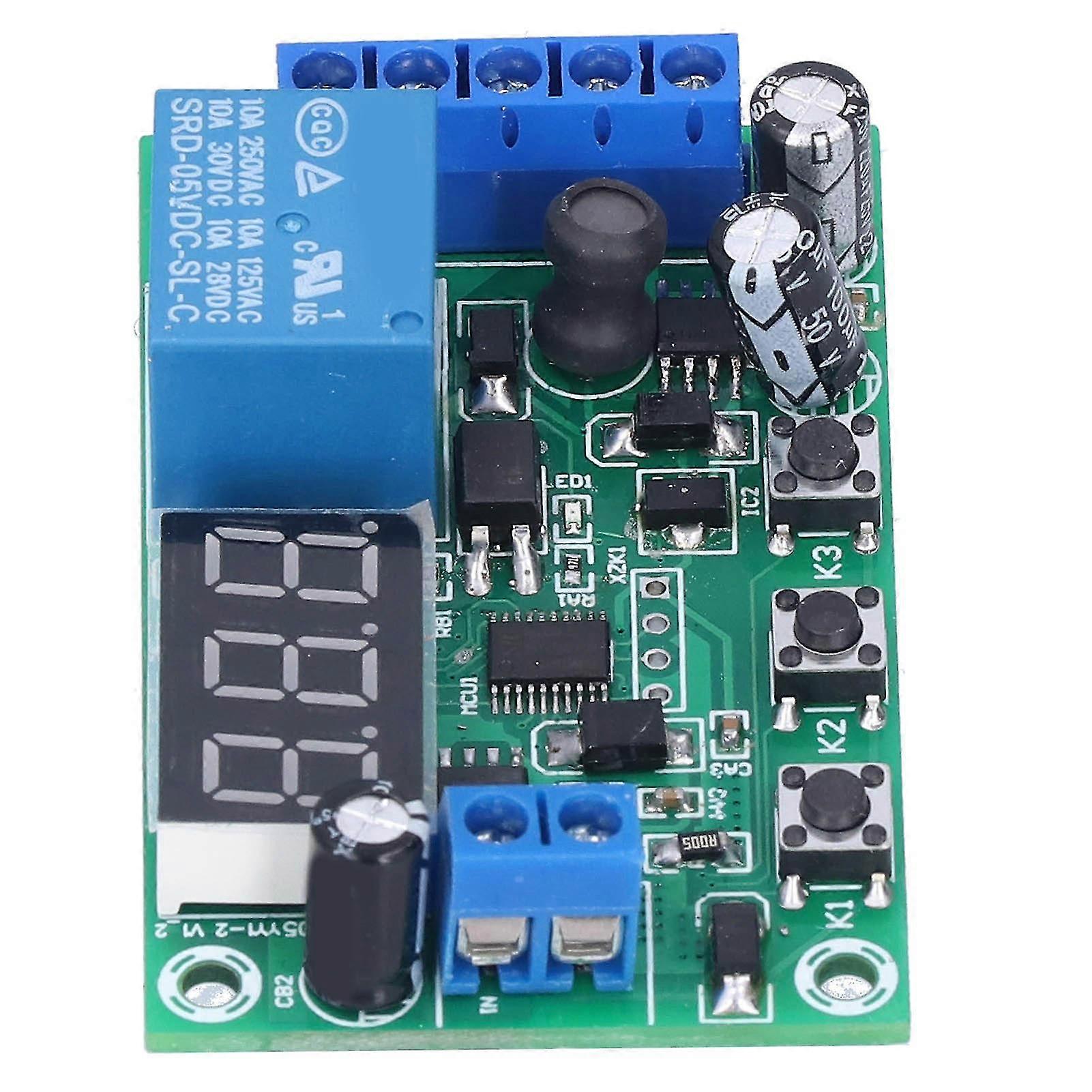Dc Current Detection Module Relay Switch Sensor Digital Display Motor Controller 12v Fruugo Uk