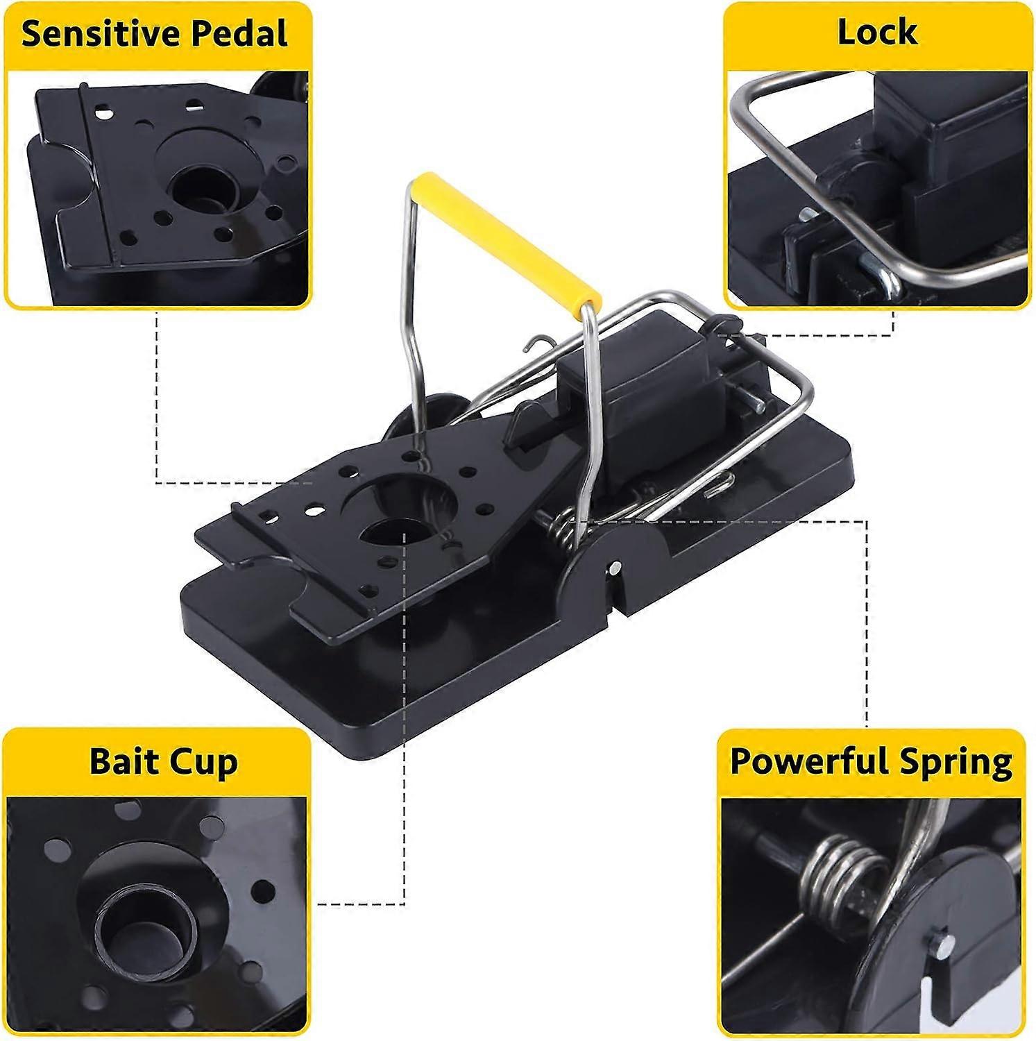Mouse Traps, 6-Pack Heavy Duty Reusable, Safe and Effective Rodent ...