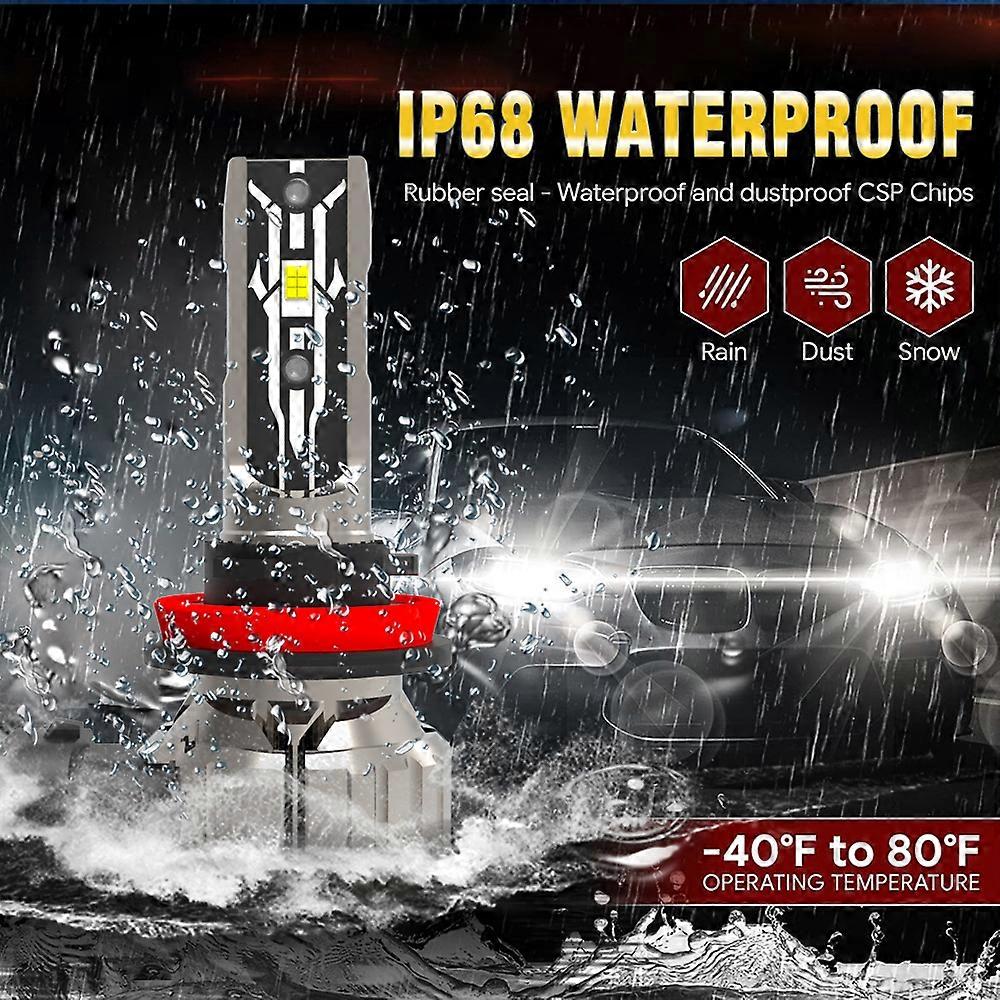 2x H11 H8 car light Led Fog Head Canbus H16 H9 Bulb Driving Running Lamp 12v 55w For Nissan ...