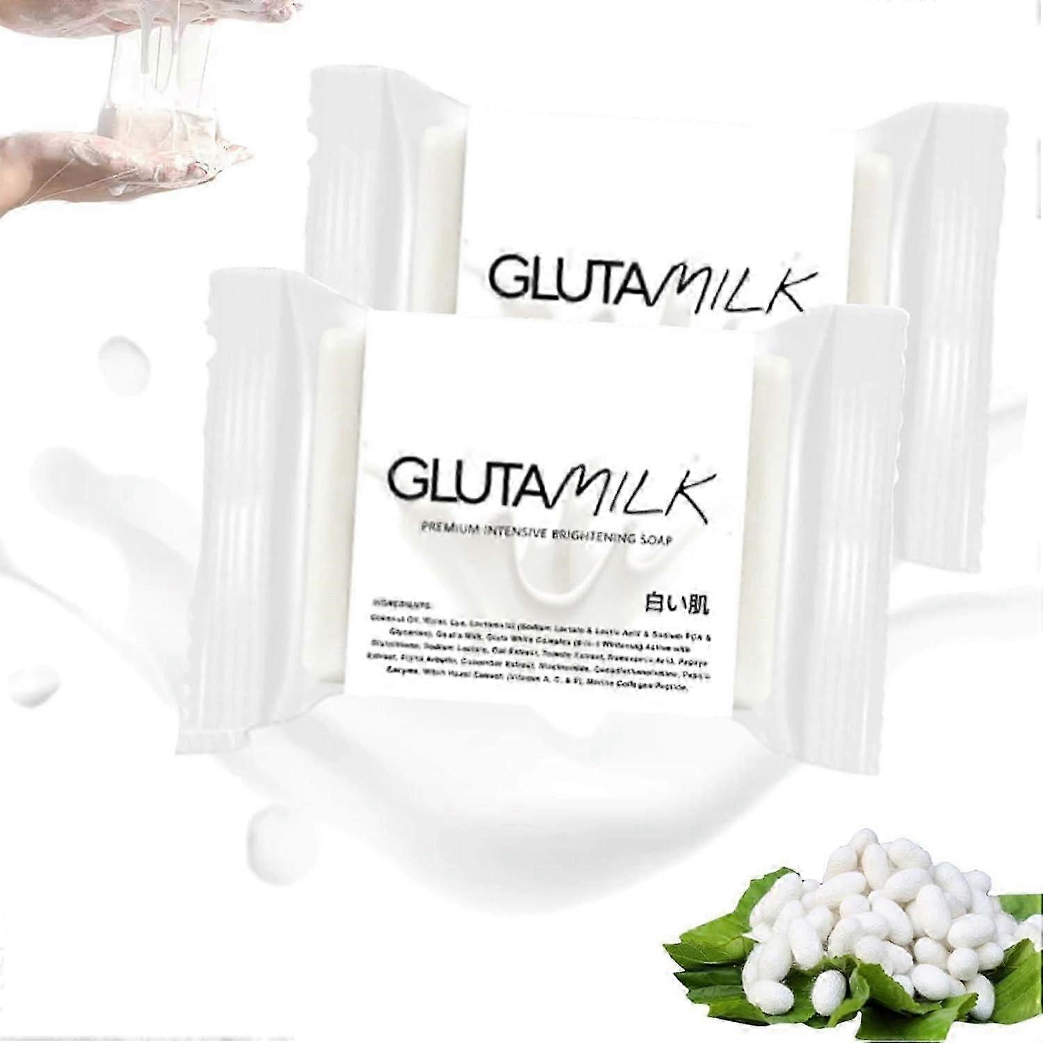 Gluta Milk Soap, Charkush Beauty Gluta Milk Bar Soap, Rice Milk Gluta ...