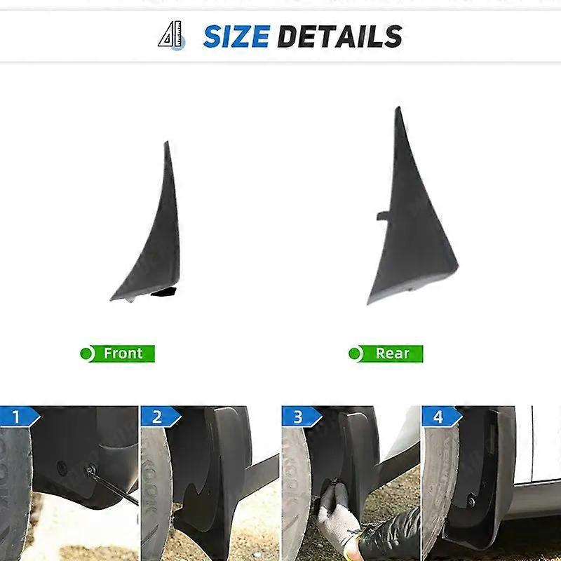 unique Car Fender Flares Mudguard Mud Flaps Splash Guard For Chevrolet ...