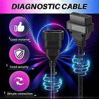 For Fiat 3 Pin Alfa Lancia to 16 Pin OBDII OBD2 obd-II Connector ...