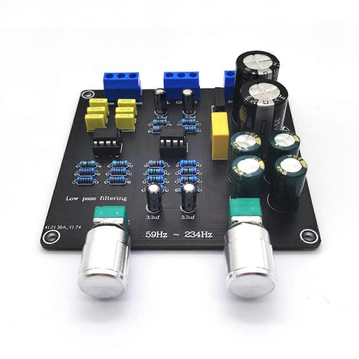 59Hz-234Hz Low-Pass Filter Super Bass Crossover Board AC9V-12V Dual ...