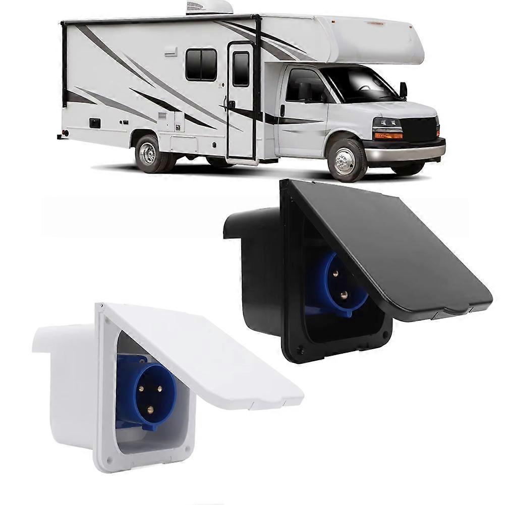 RV Power Inlet Socket 3 Pin 32A Flush Mount Waterproof Power Receptacle ...