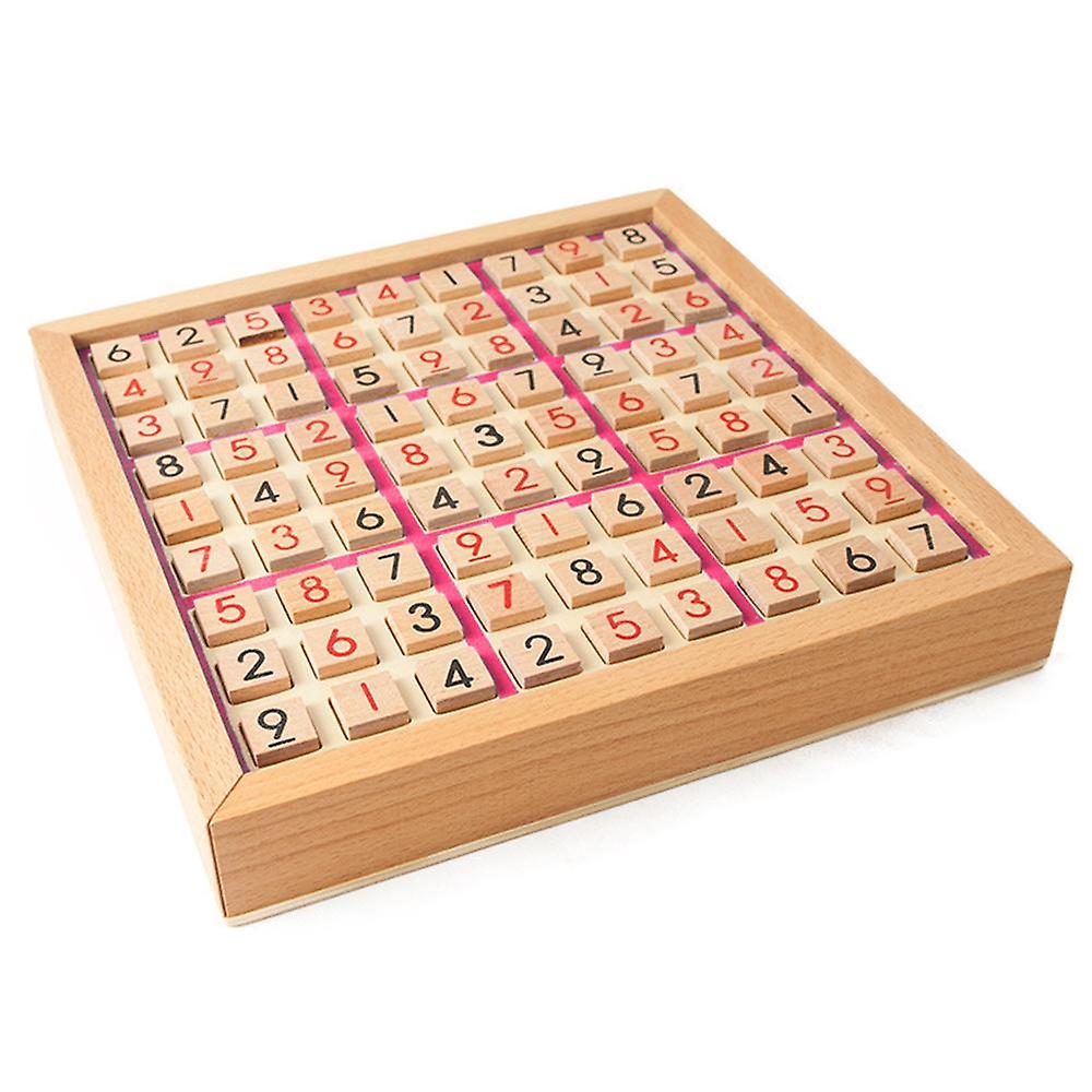 Wooden Sudoku Puzzle Board Wood Sudoku Game Set with Drawer Math Brain ...