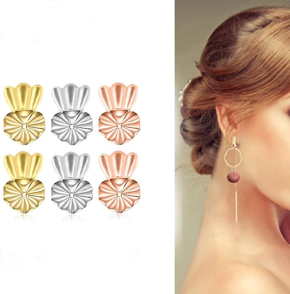 Earring Lifters, 6 Pairs Magic Earring Backs, Hypoallergenic Secure ...
