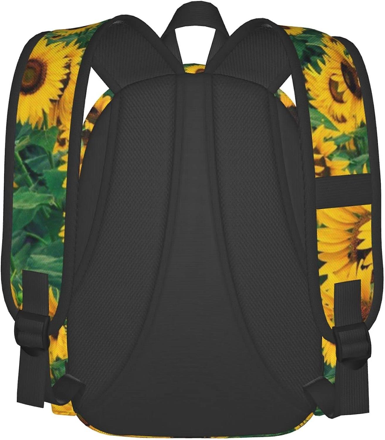 Sunflower Field Print Backpack For Adult, Lightweight Bookbag7459 ...