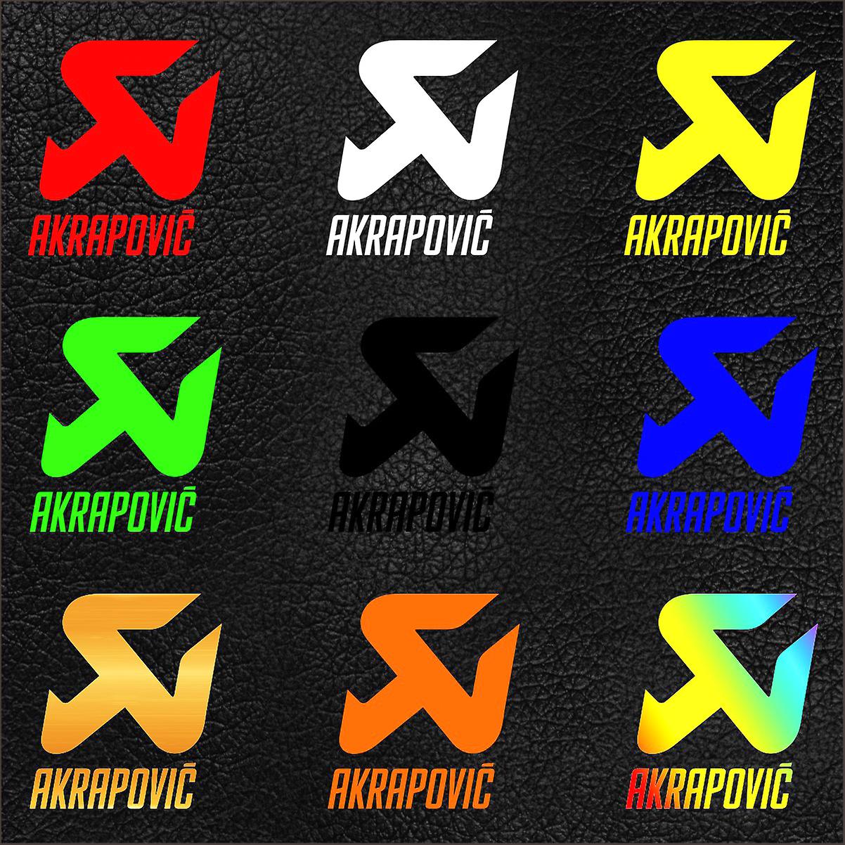 Reflective Vinyl Exhaust Akrapovic Sticker Silencer Muffler Tip Pipe ...