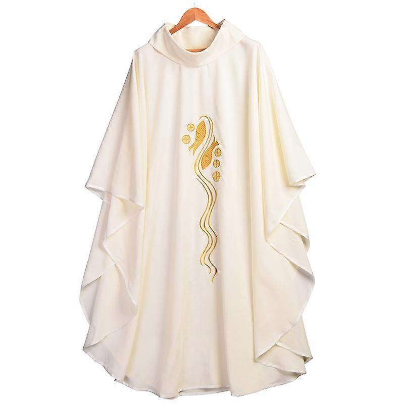 Priest Costume Stole Adult Mens Vestments Church Chasuble Fish ...
