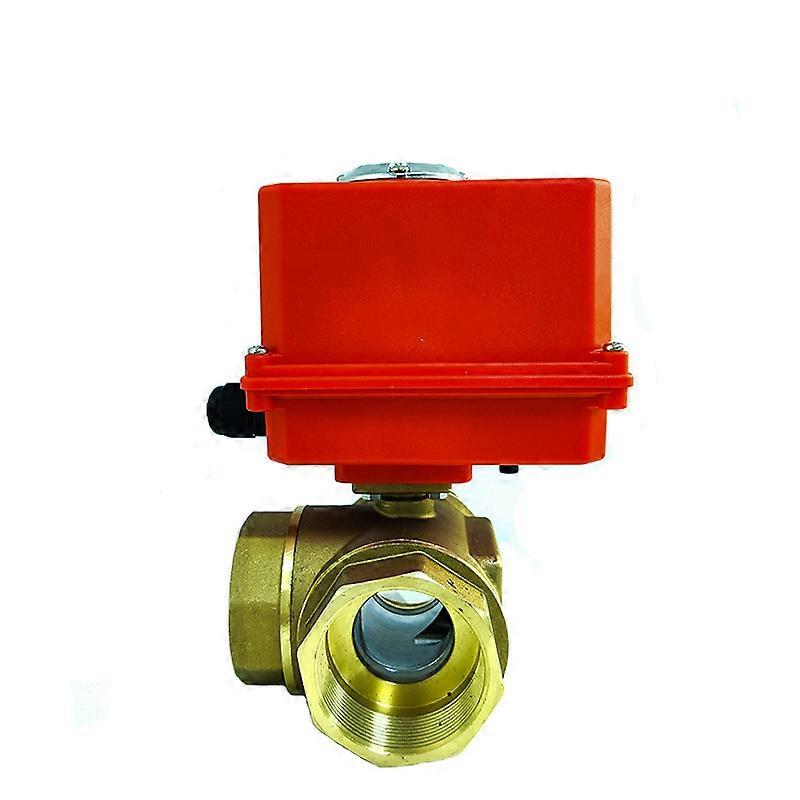 2 inch 3 Way Motorized Ball Valve Electric Ball valve Brass DN50 Ball ...