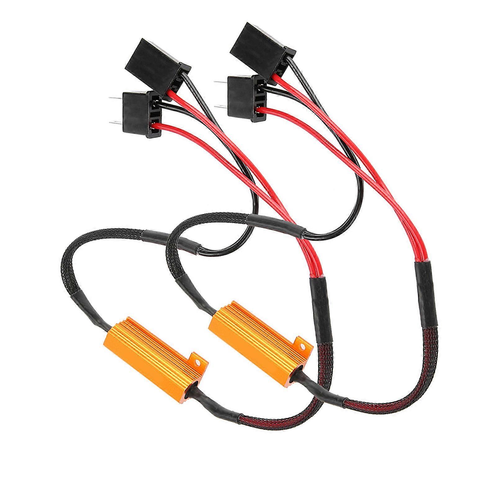 2Pcs Car LED Decoders for H7 Headlight Anti Hyper Flash No Error Load ...
