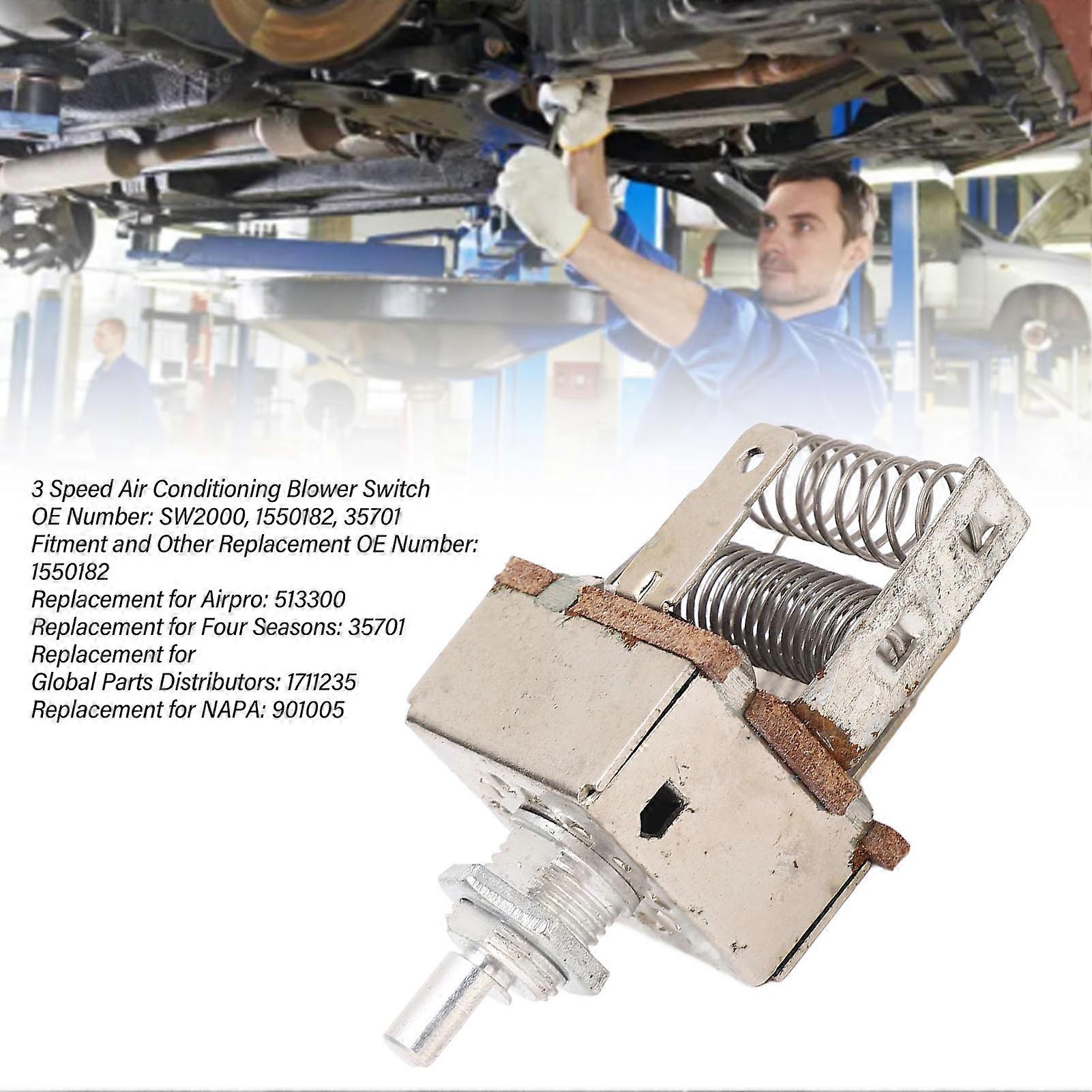 3 Speed Air Conditioning Blower Switch Sw2000 Adjustable Safety ...