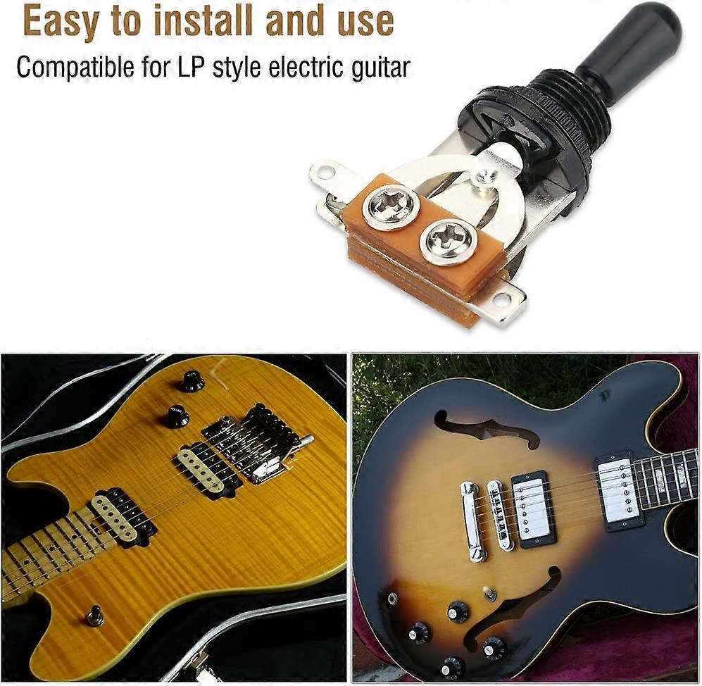 3-Way Guitar Toggle Switch Metal Pickup Selector Switch with Brass Tip ...