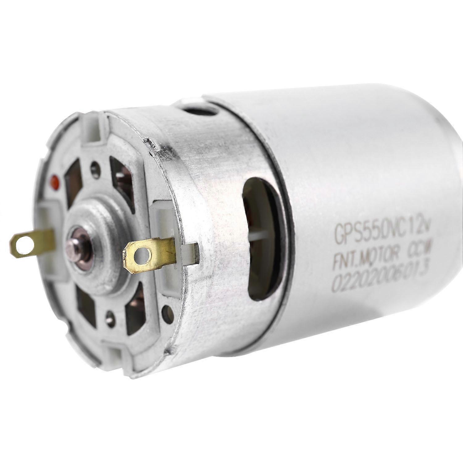 RS550 12V DC Motor DIY Kit with Two-Speed 12 Teeth and High Gearbox for ...