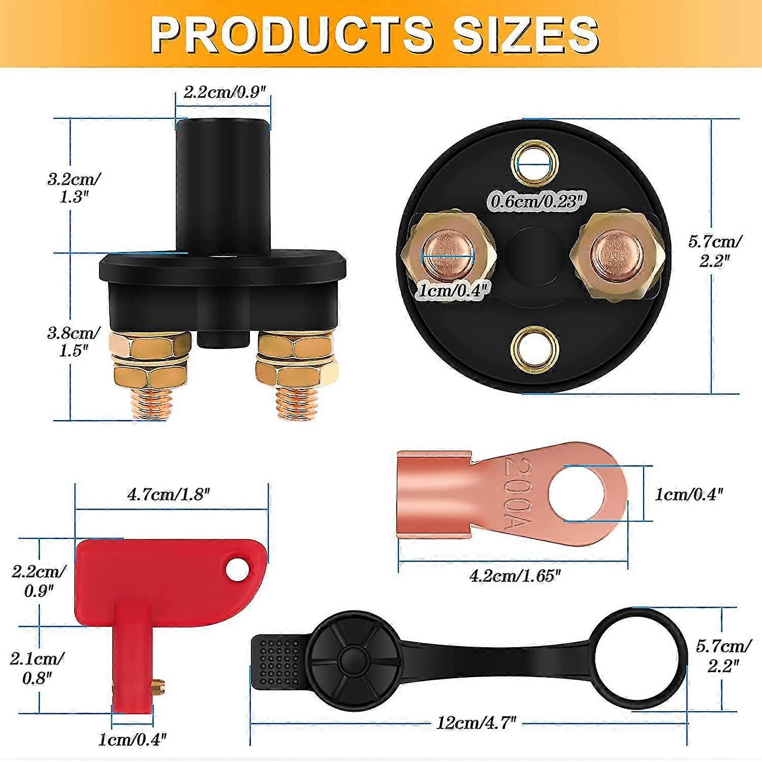 Main Switch 12 V / 24 V, Battery Main Switch, Quick Shut-off Isolator ...