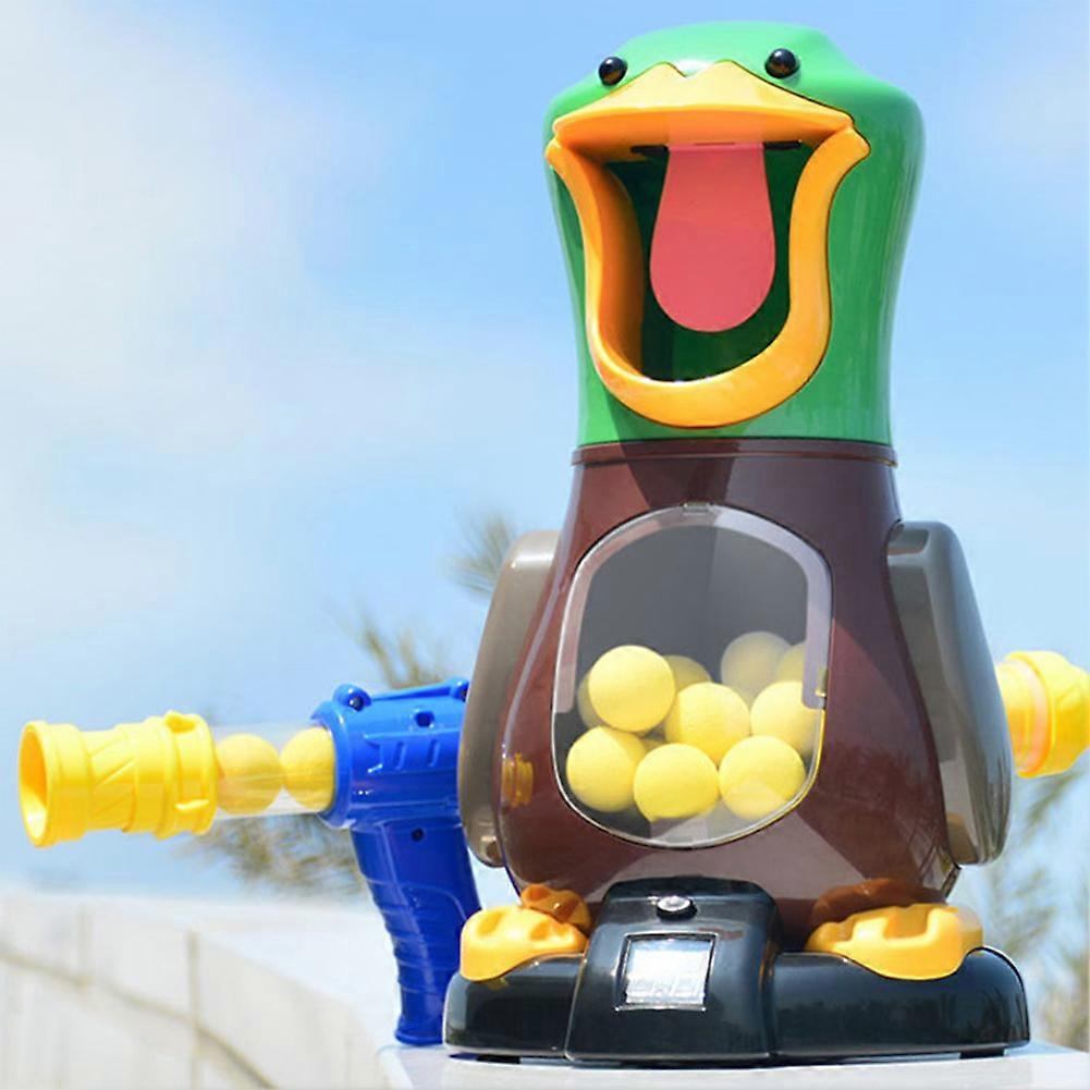 Hungry Ducks Shooting Toy Set Air-powered Soft Ball Ducks Shooting Toys ...