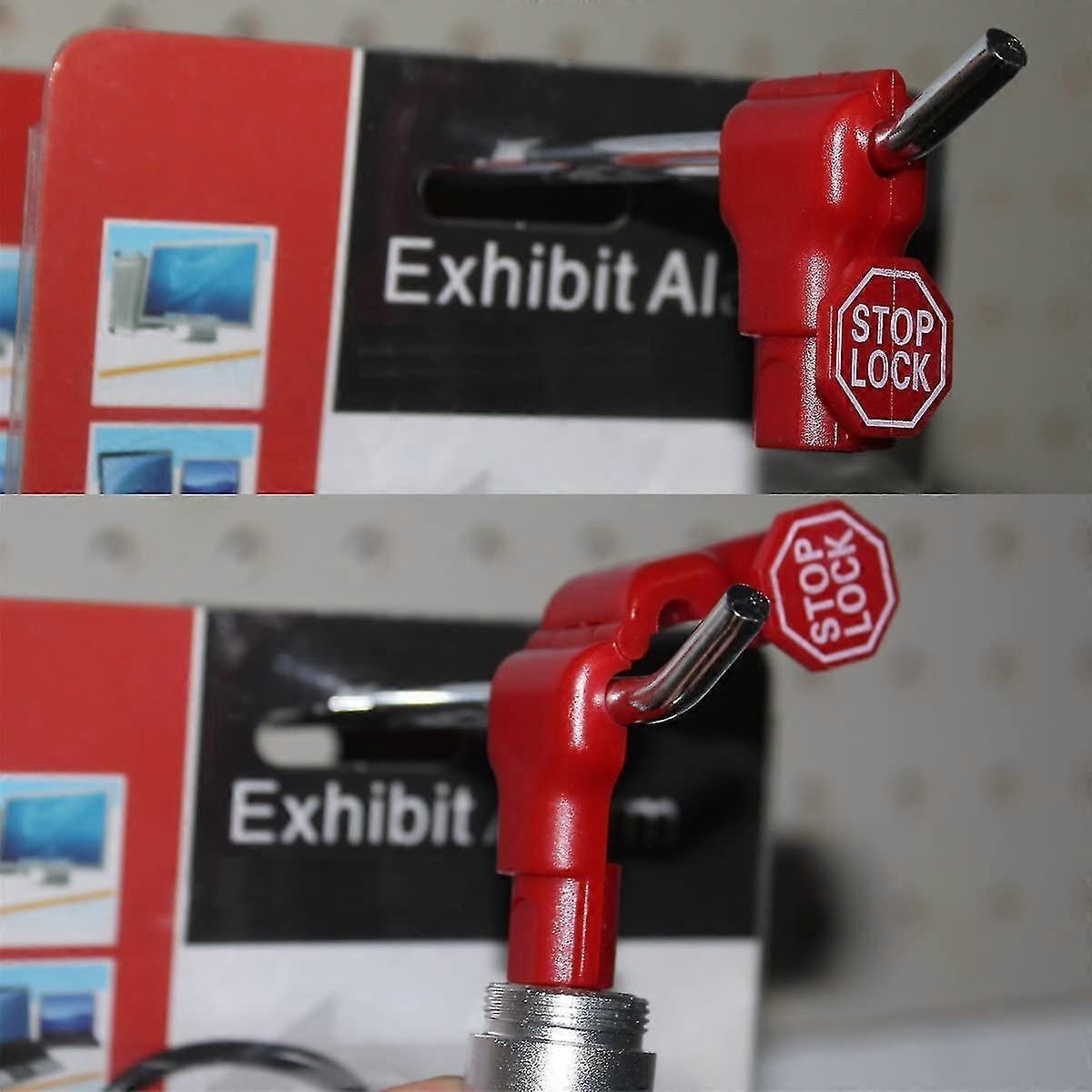 Peg Hook lock stop lock 100 pieces plastic red stop lock anti-theft ...