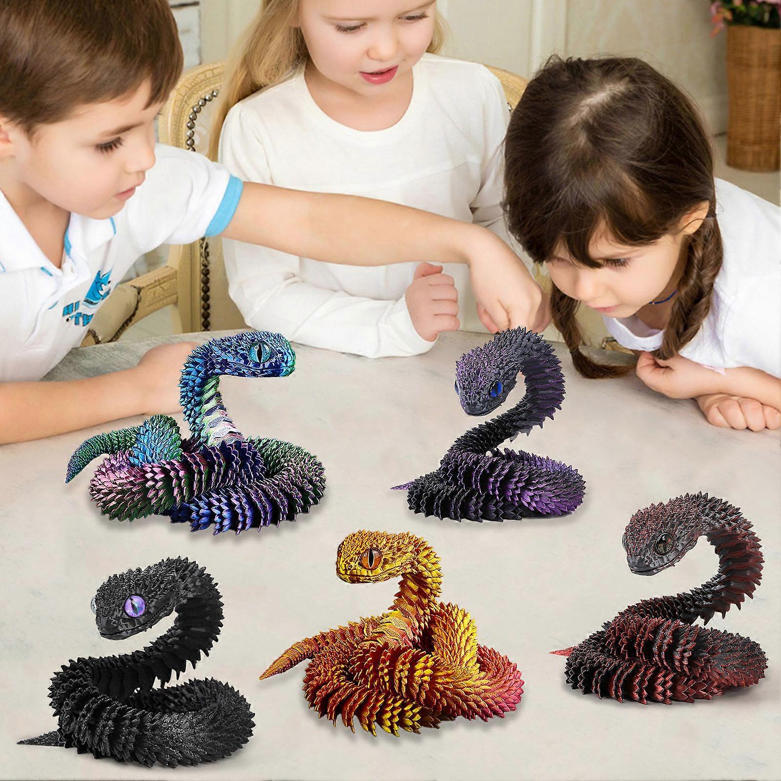 Snake Plush CHRATLHI 12in 3D Printed Animals-Snake Viper, 3D Printed ...