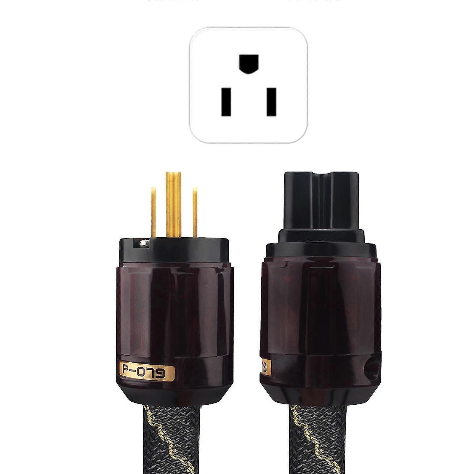 Hi-end Copper Hifi Audios Power Cord Us / Eu Plug P-079/p-079e ...