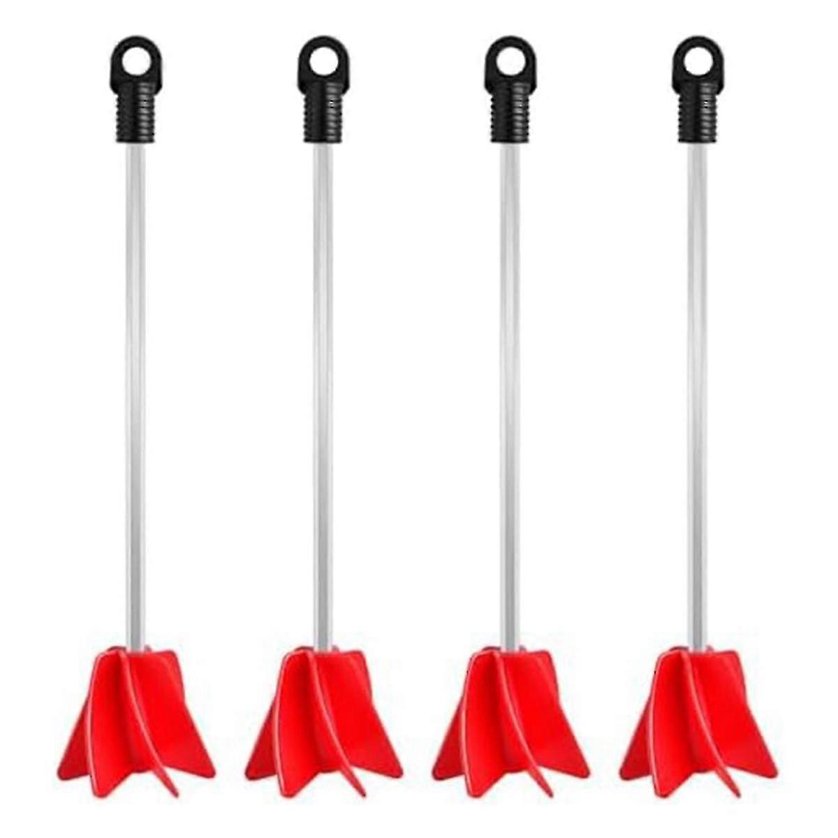 11in Drill Bit Paint Mixer,4 Piece Drill Bit Mixer Attachment,1 Gallon ...