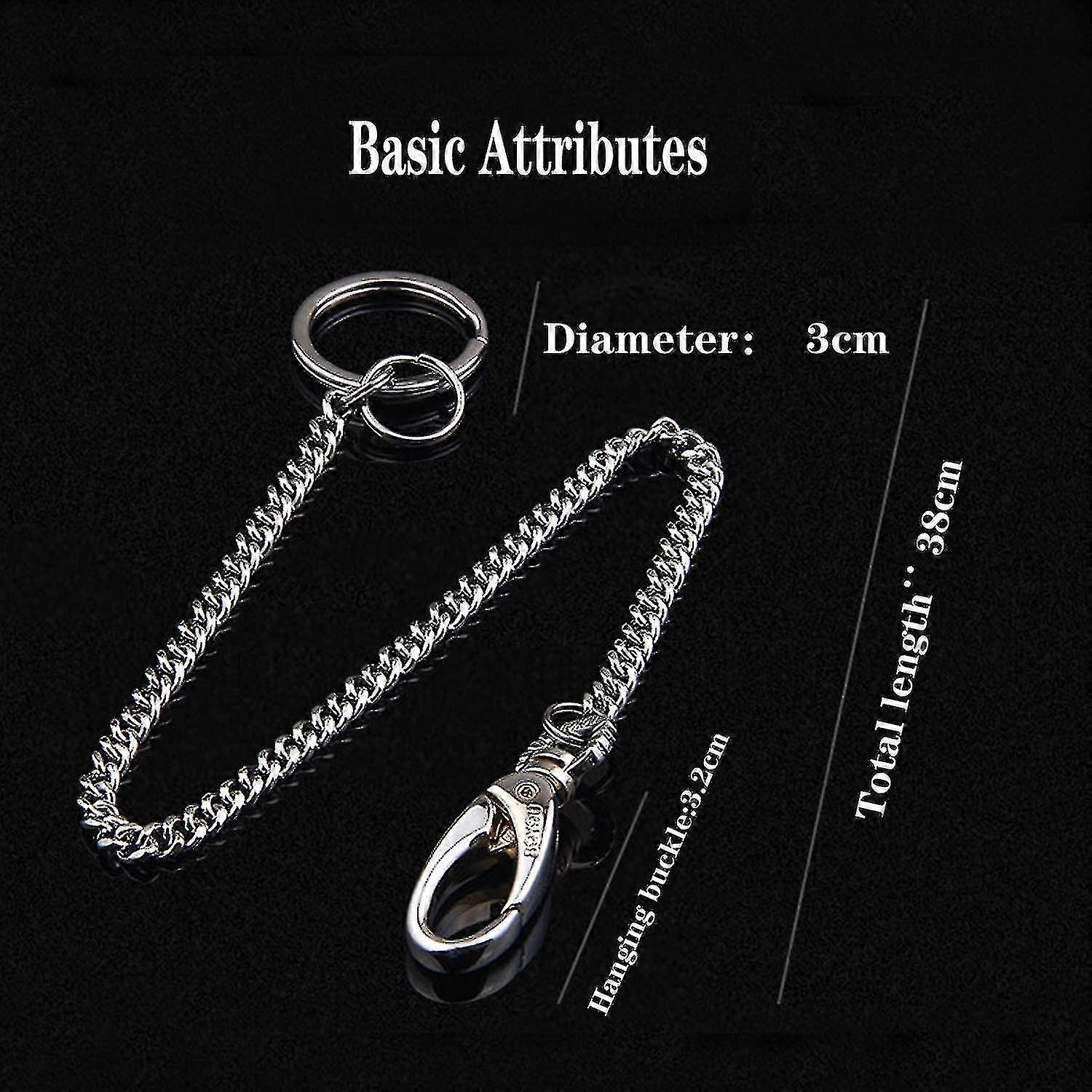 Key Chain, 38cm Long Heavy Duty Key Ring With Belt Clip For Men&women ...