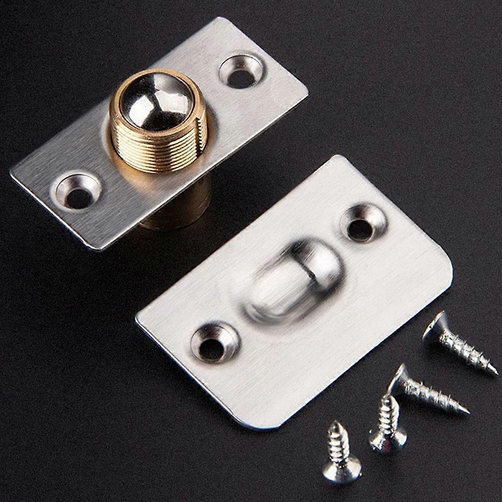 PIAO 2 pieces cabinet door ball catch, stainless steel adjustable roller catch for balcony door ...